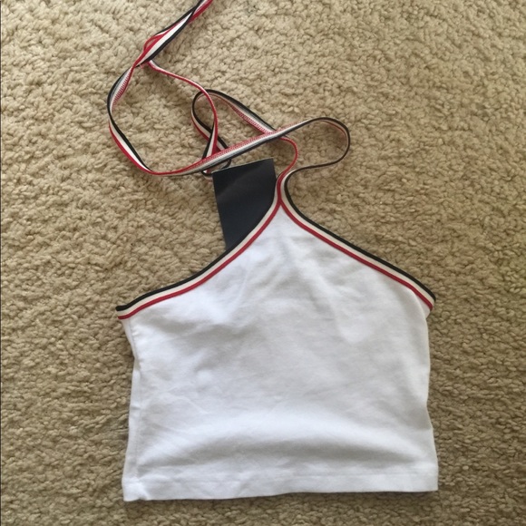 Brandy Melville | Tops | Brandy Melville Crop Sandra Halter Top | Poshmark